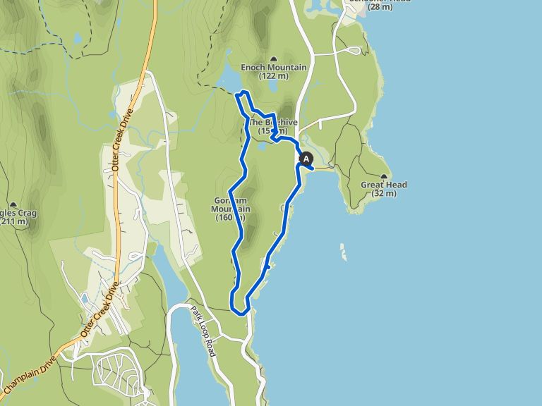 The Beehive to Gorham Mountain via Ocean Path Loop — Acadia National ...